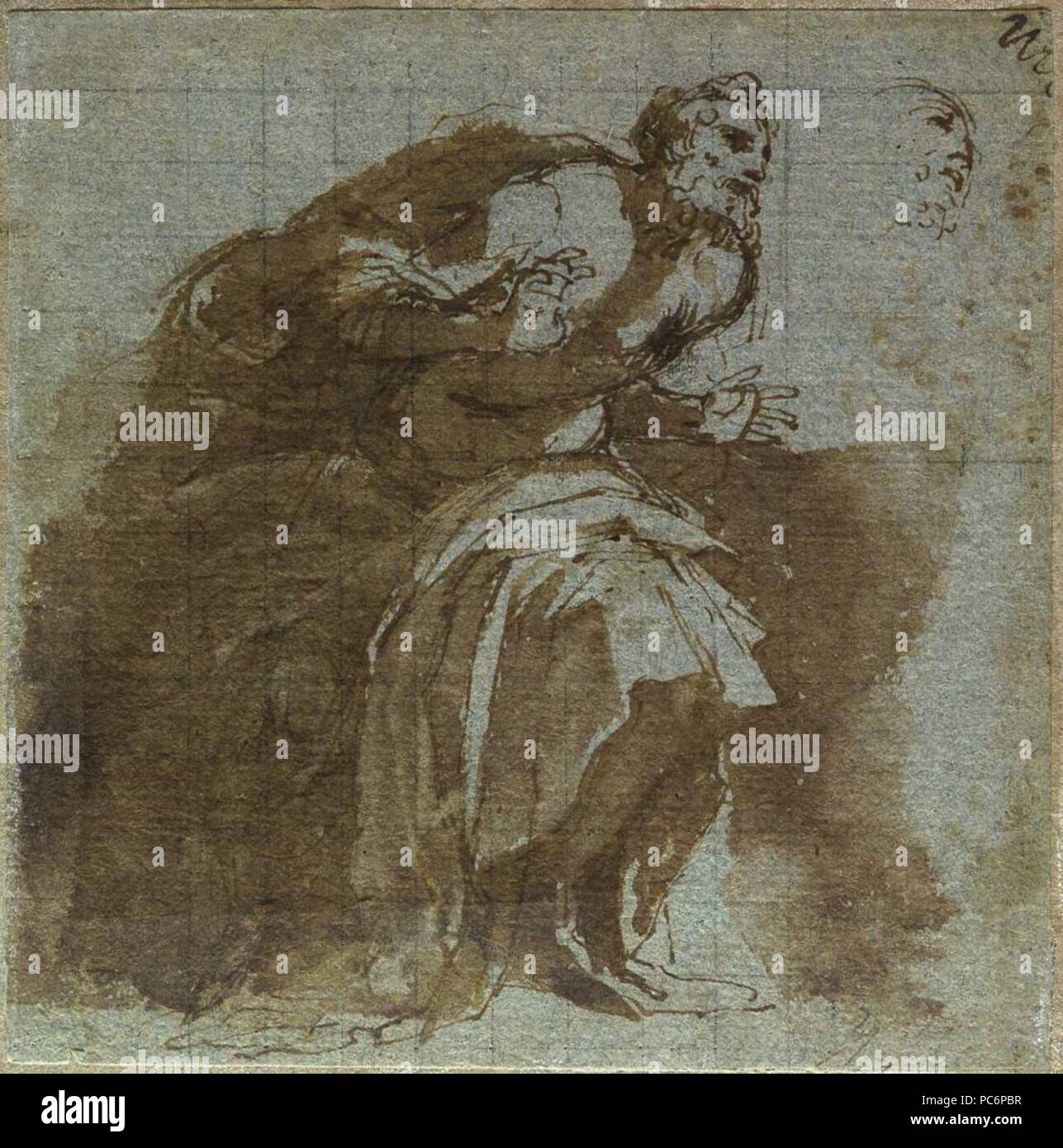 4 Agostino Carracci - Atônita figura senil 2 Stock Photo - Alamy