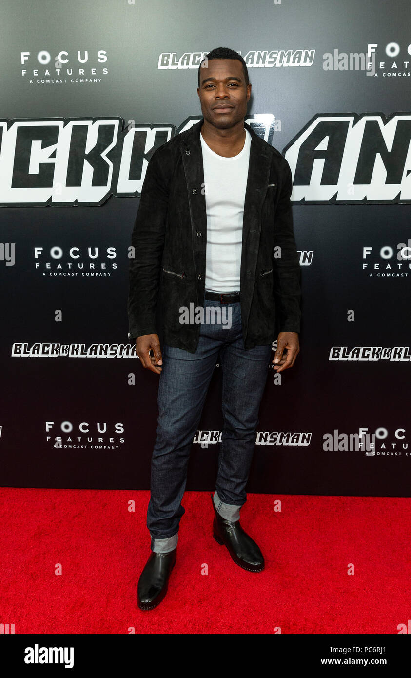 New York, United States. 30th July, 2018. Lyriq Bent attends ...