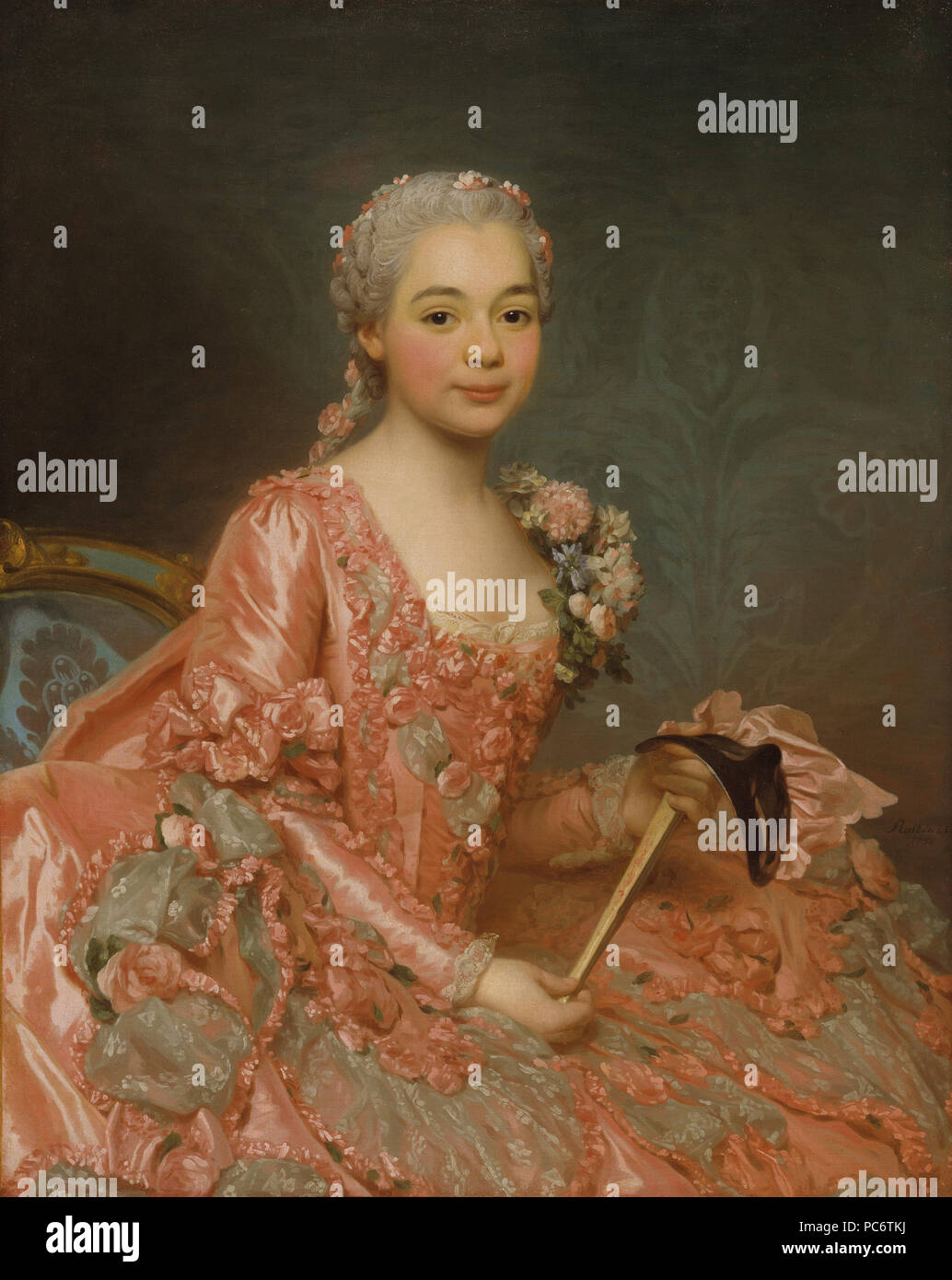 Alexander Roslin: Baronessan de Neubourg-Cromière Sign. Roslin le Suéd ...