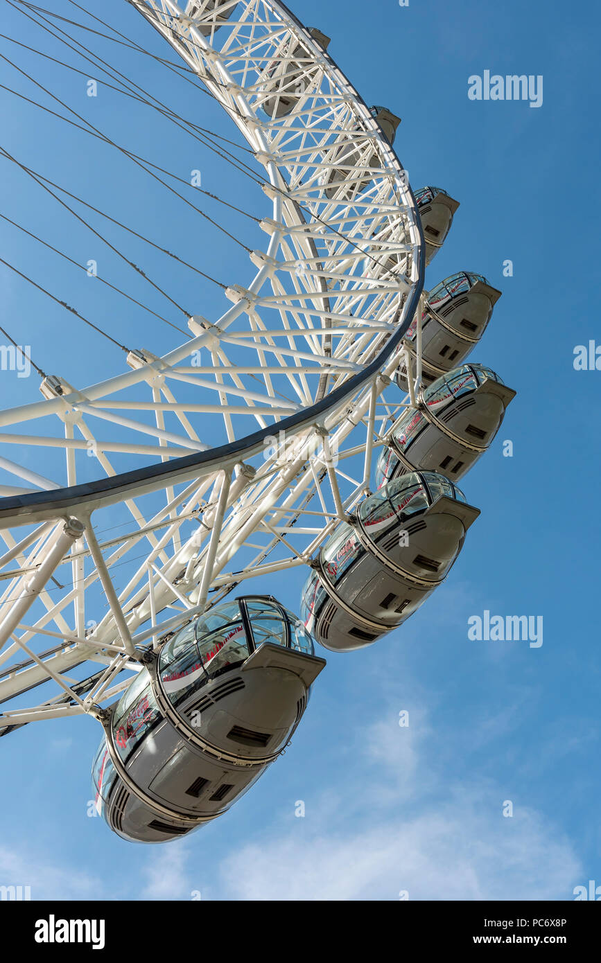Capsules of London Eye, England, UK Stock Photo - Alamy