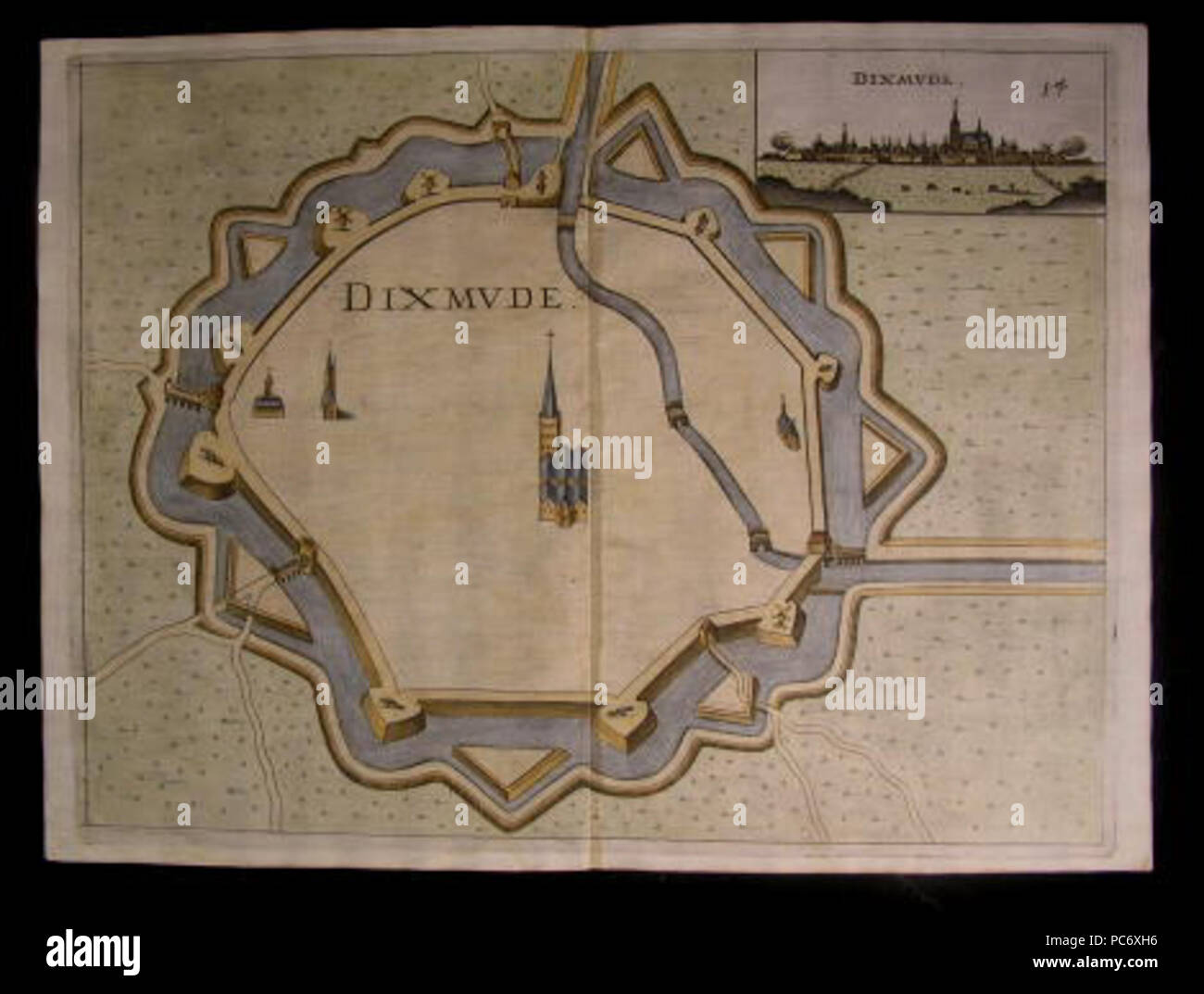 163 Diksmuide, Map by Priorato Stock Photo - Alamy