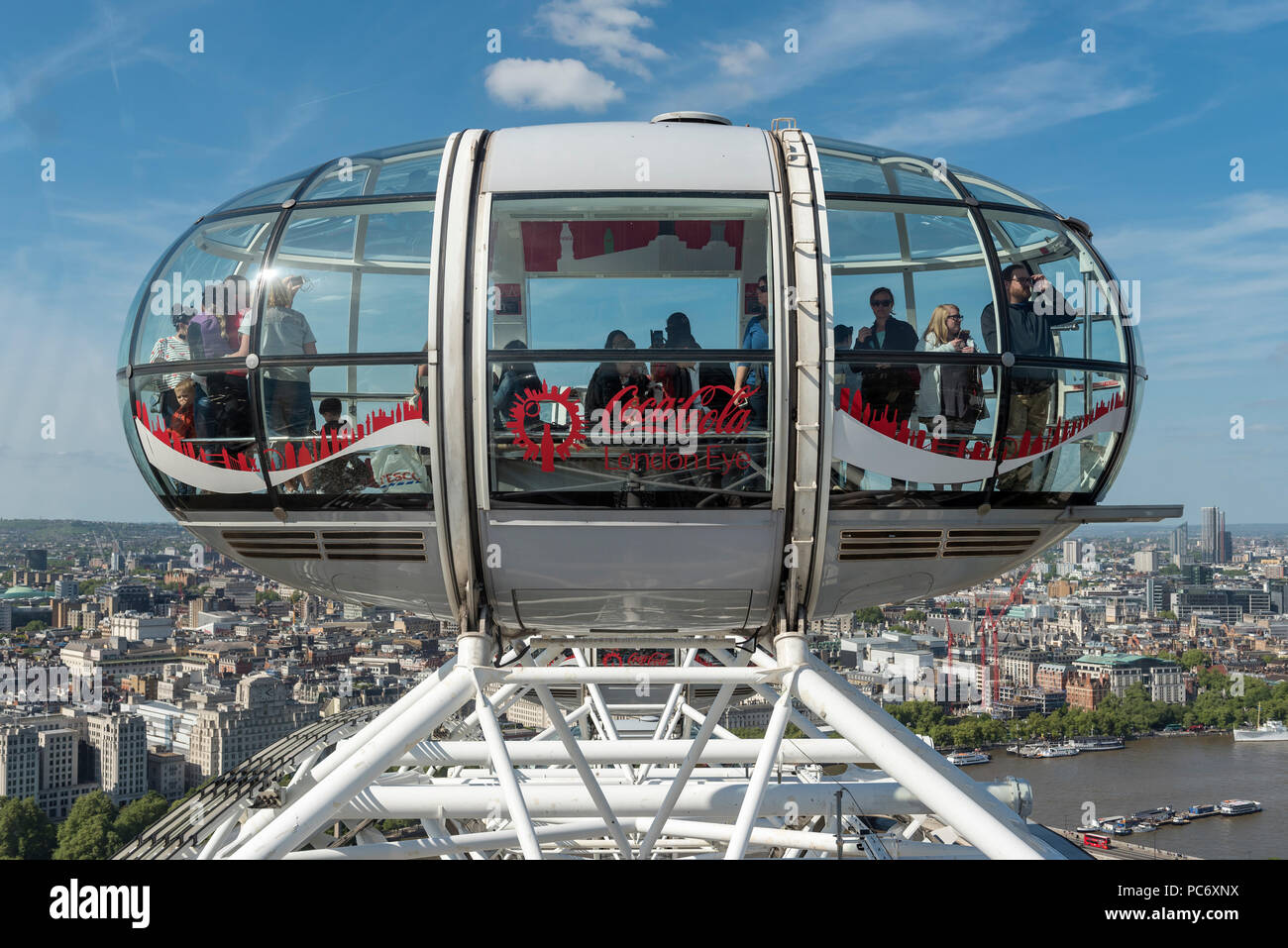 Capsule of London Eye, England, UK Stock Photo - Alamy