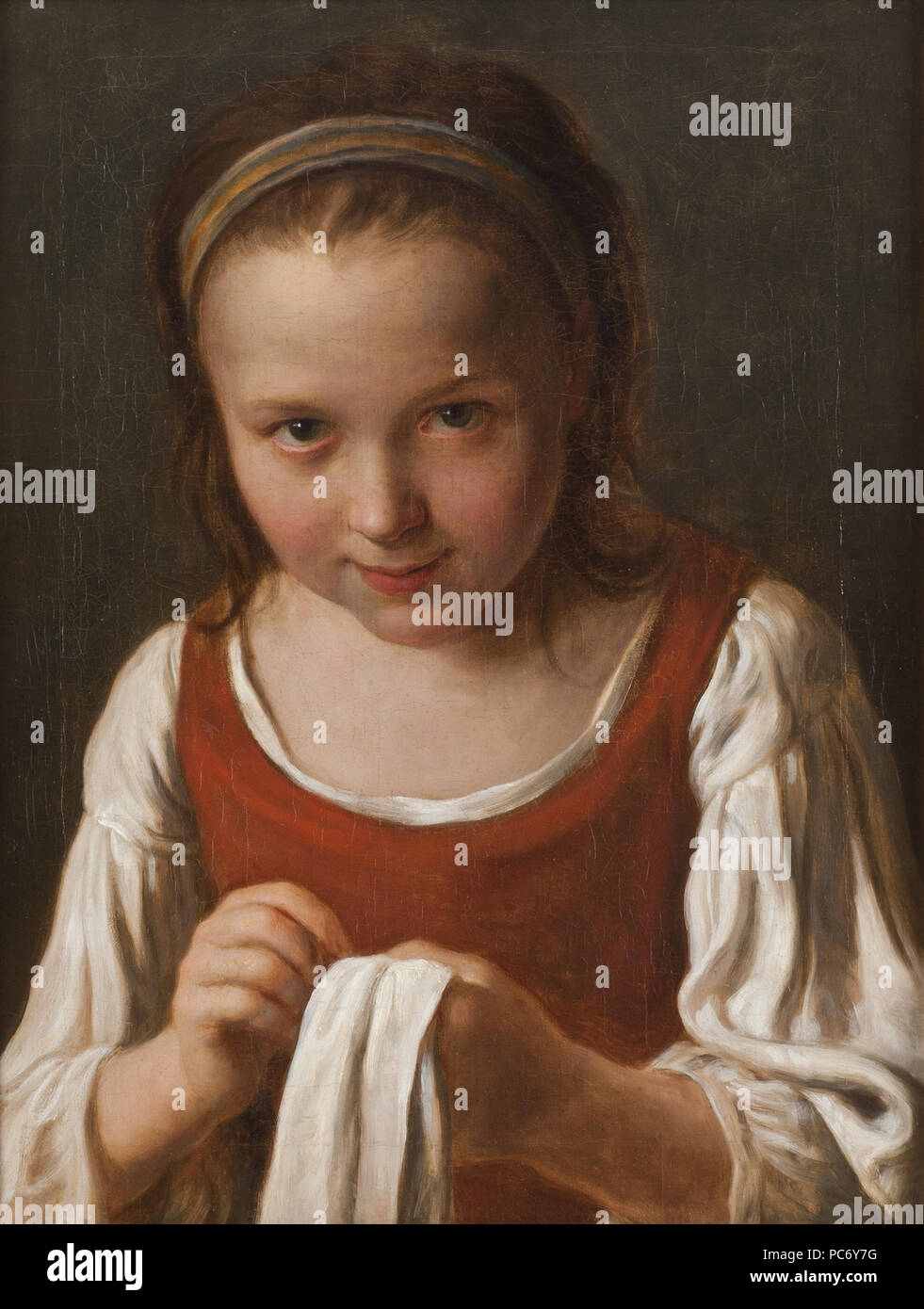 39 Girl with Needle-work (Pietro Antonio Rotari) - Nationalmuseum ...