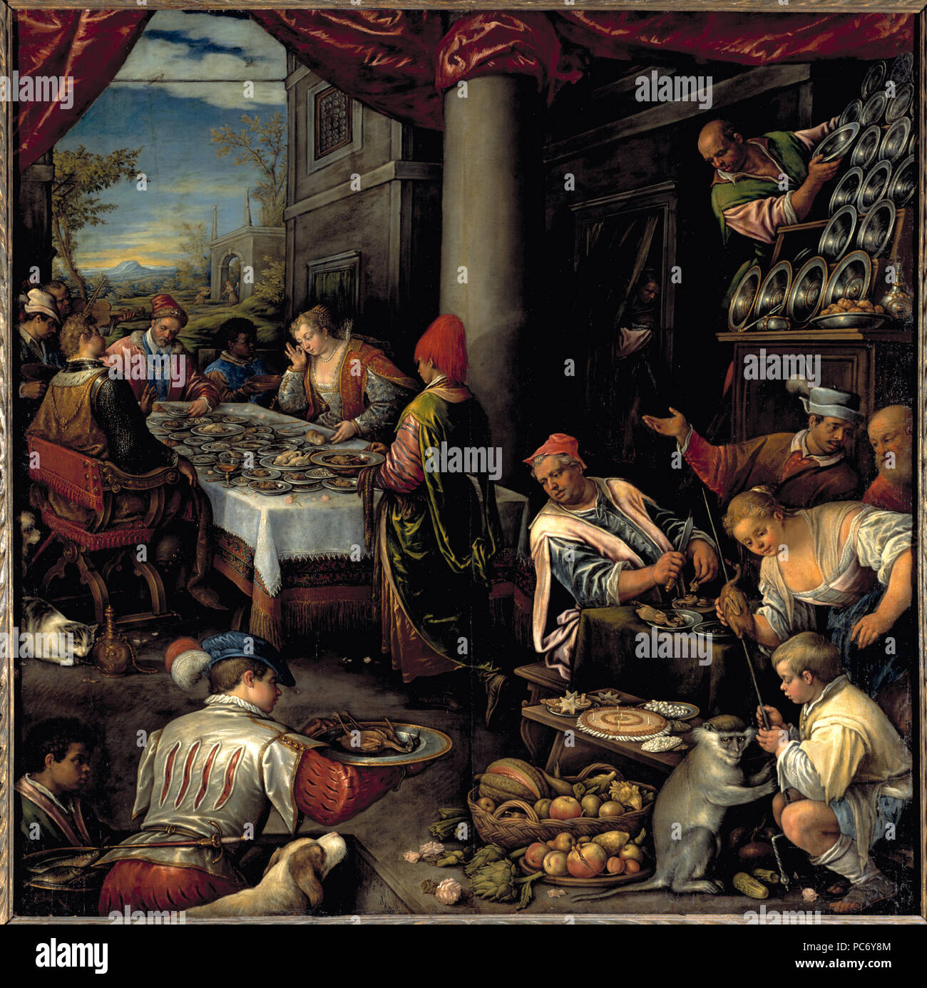 86 The Feast of Anthony and Cleopatra (Leandro Bassano ...