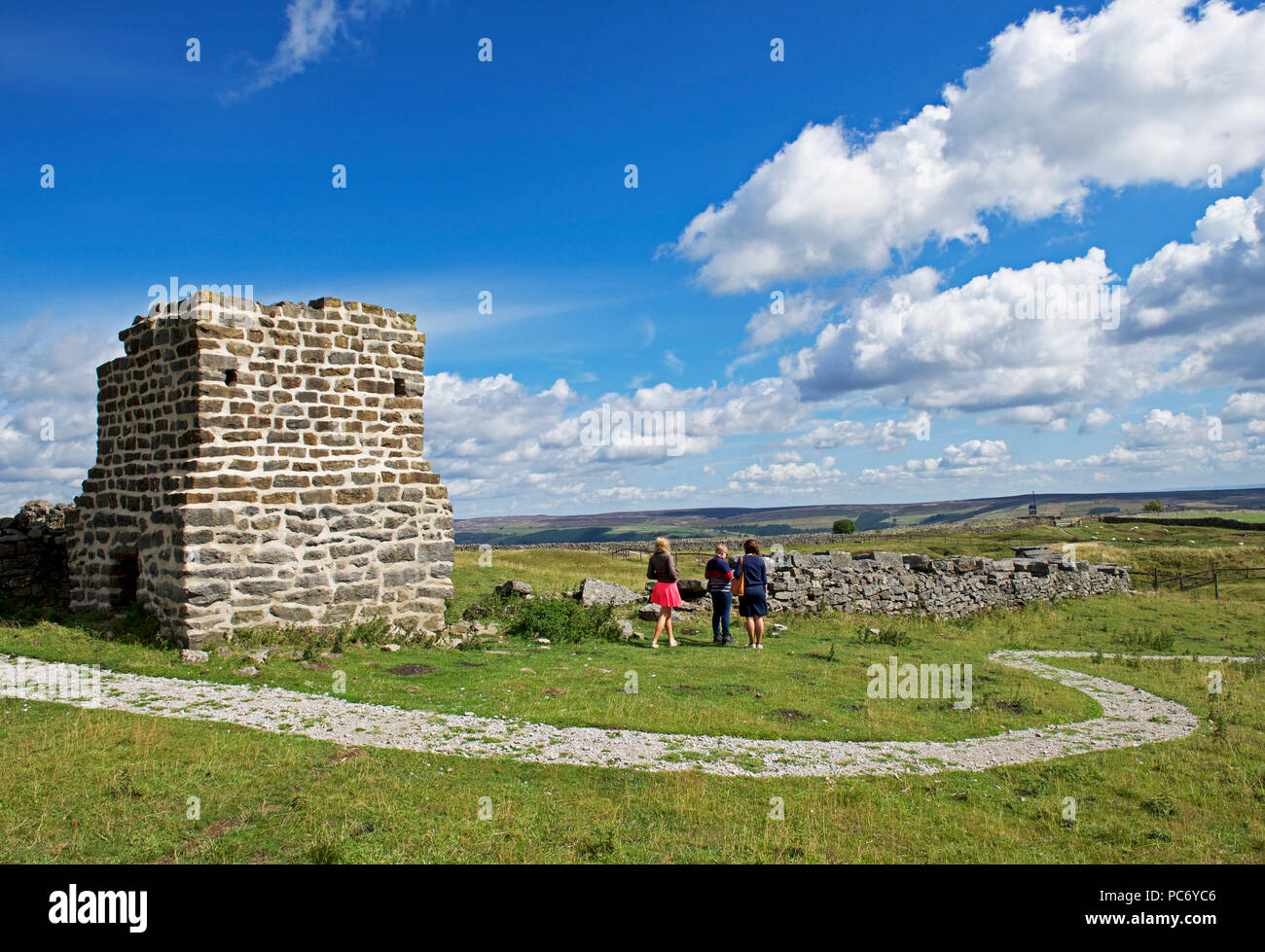 Flue stack at the Toft Gate Lime Kiln, Greenhow Hill, North Yorkshire ...