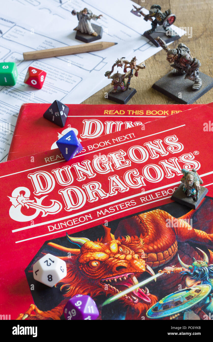 Dungeons and Dragons dungeon masters rule book published as part of a D ...