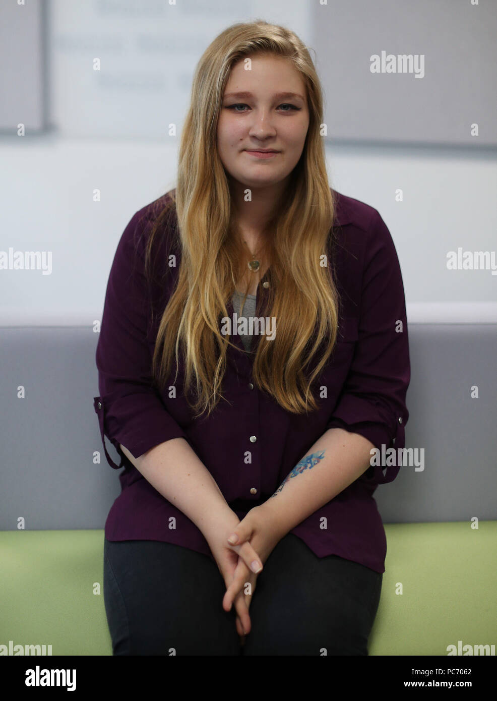 Katie Pitwell the daughter of acid attack victim Joanne Rand during an ...