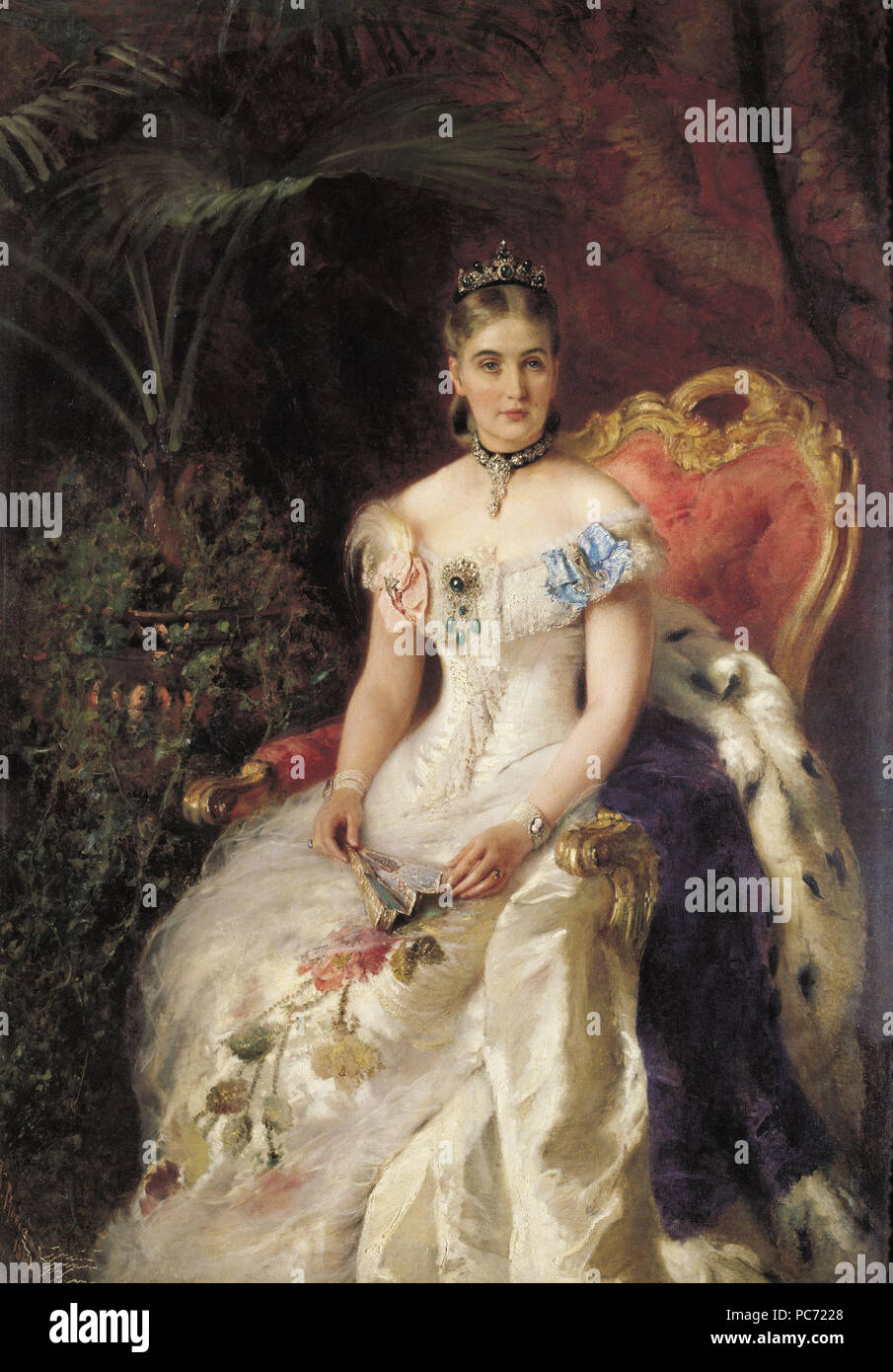 54 Konstantin Makovsky Portrait of Countess Volkonskaya Stock Photo - Alamy