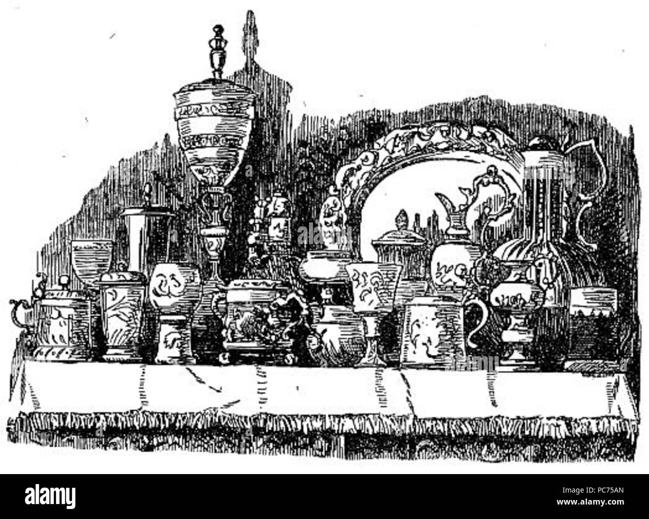 85 Table of Tankards Stock Photo - Alamy