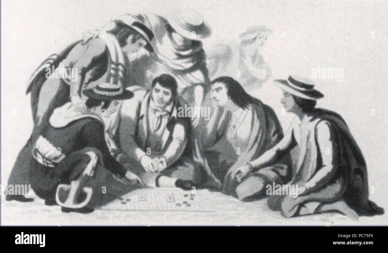 86 The game of monte in the streets of Mexico by Claudio Linati 1828 ...