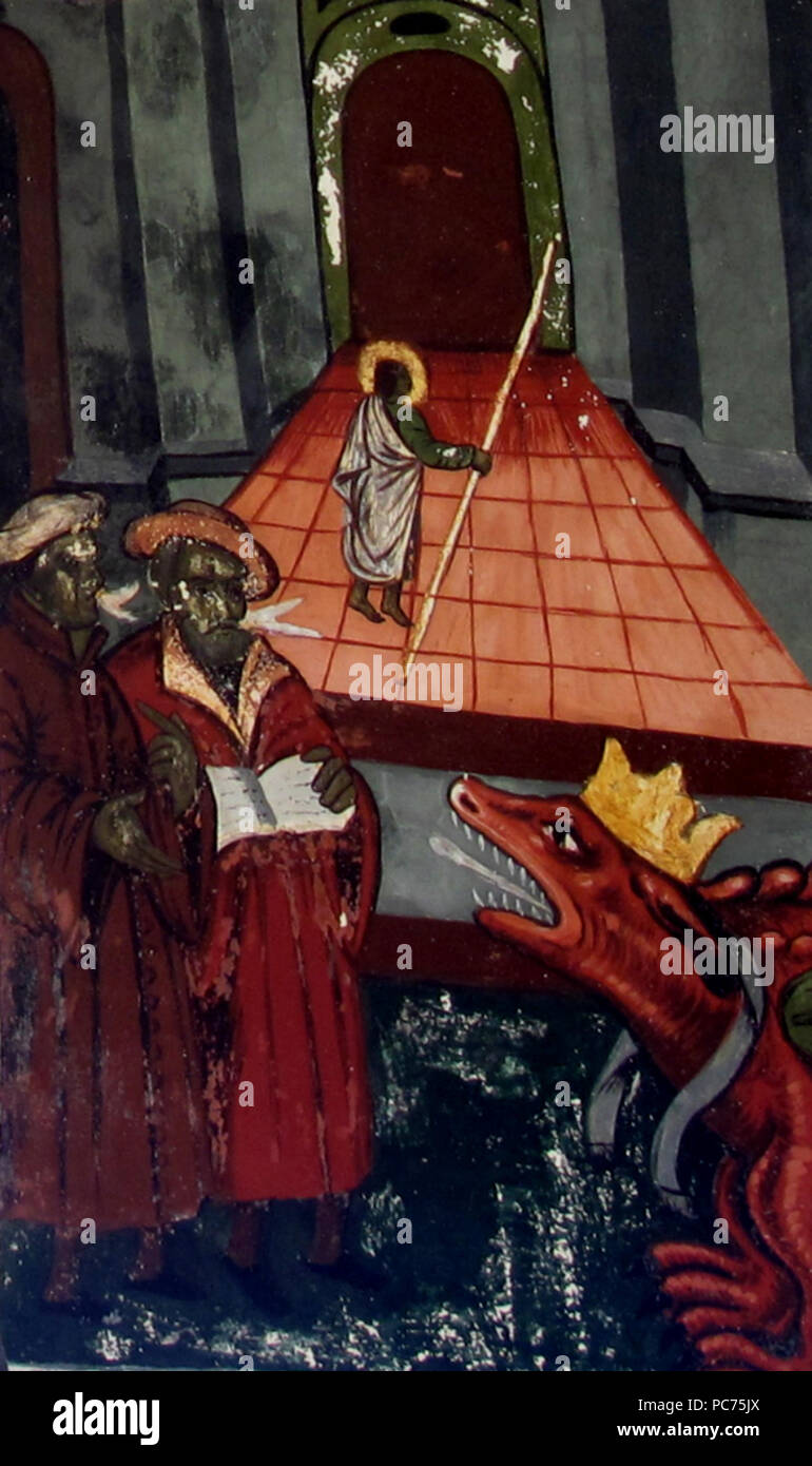 88 The Two Witnesses and the Beast, from the Apocalypse at Sucevița ...