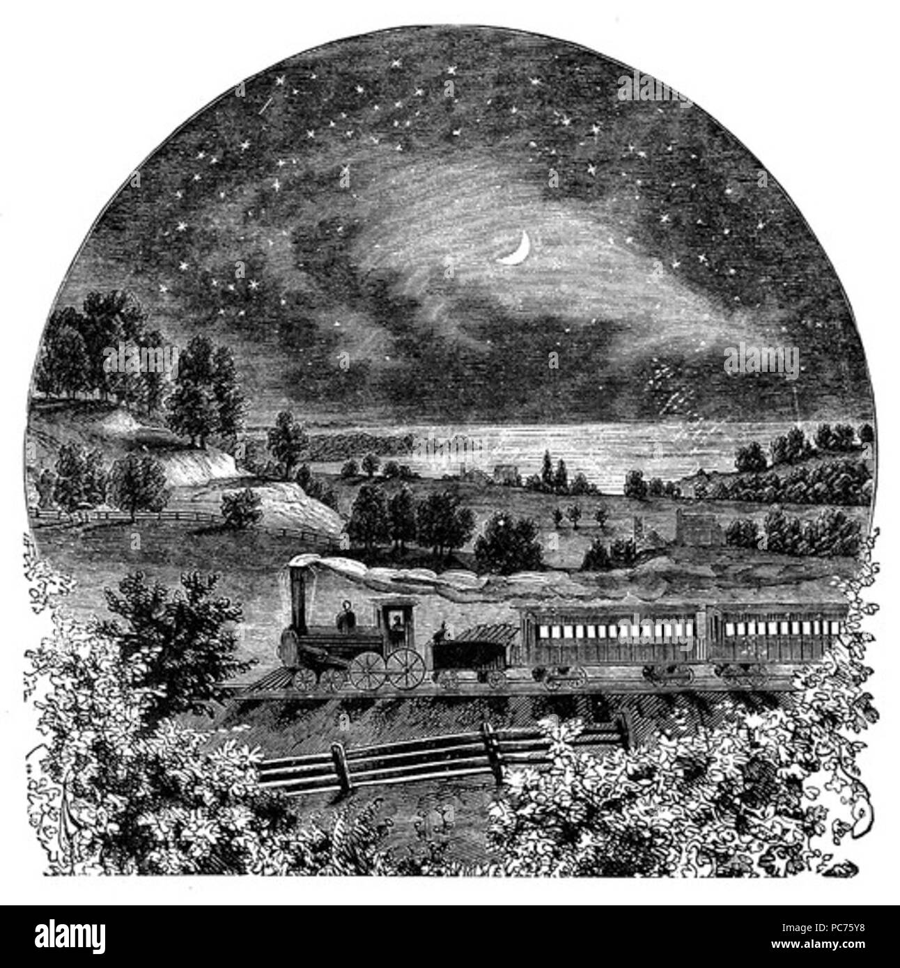 89 Train at Night Stock Photo - Alamy