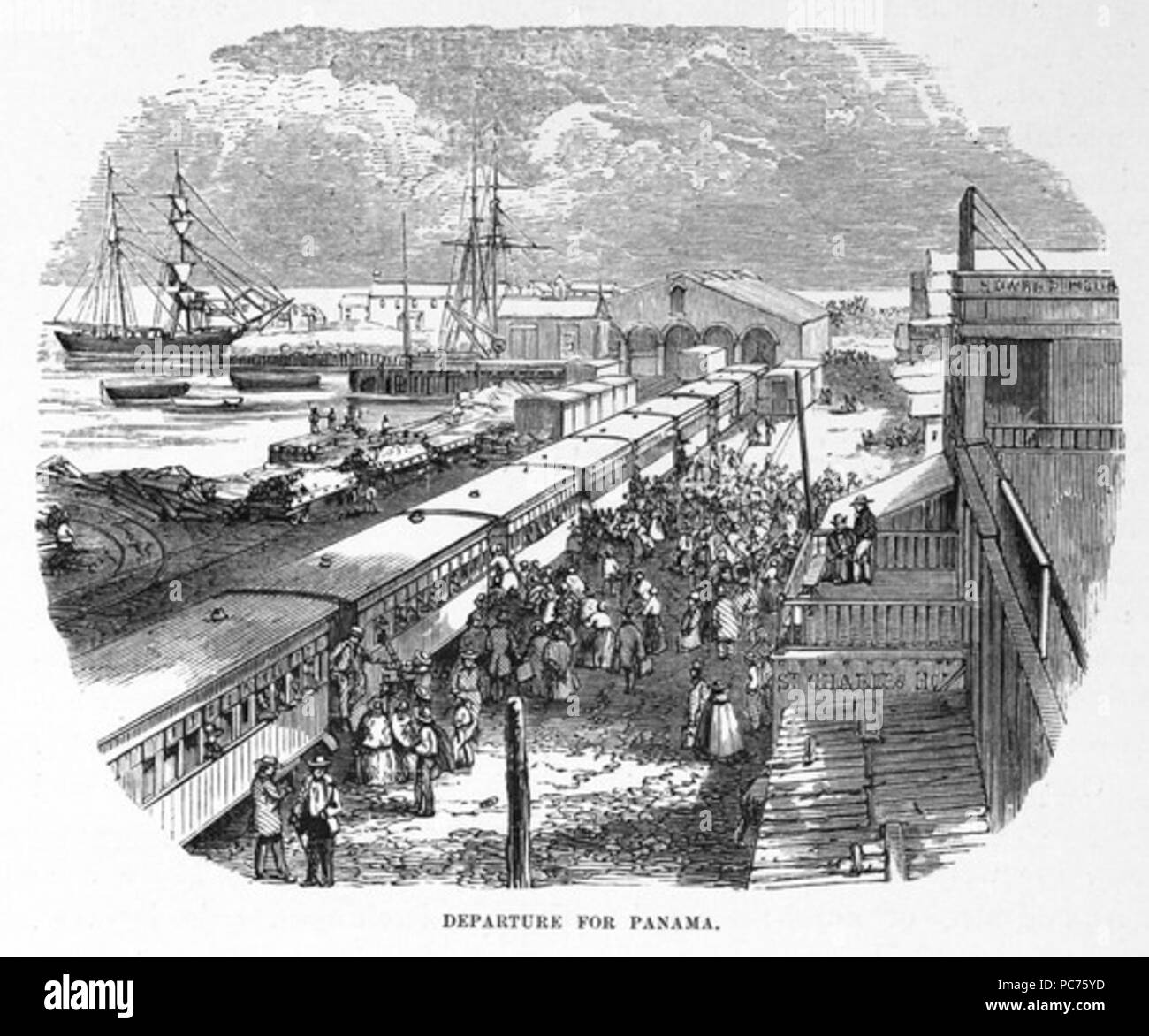 89 Train Departure Drawing Stock Photo - Alamy