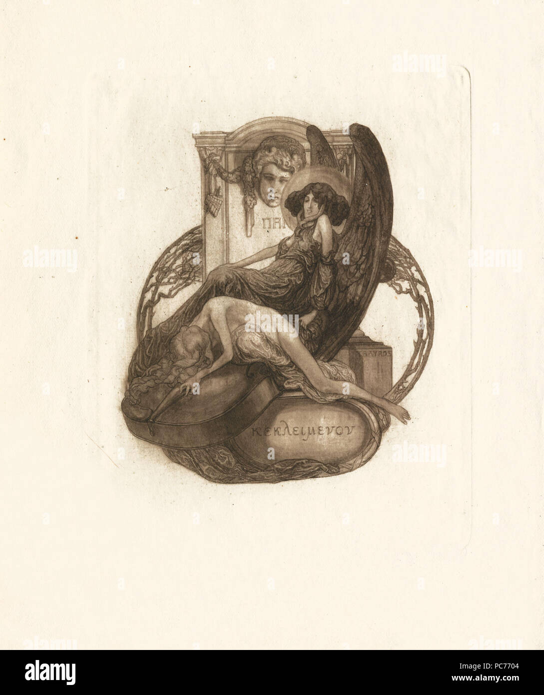 1 Franz von Bayros Ex libris allgemein 02 Stock Photo - Alamy