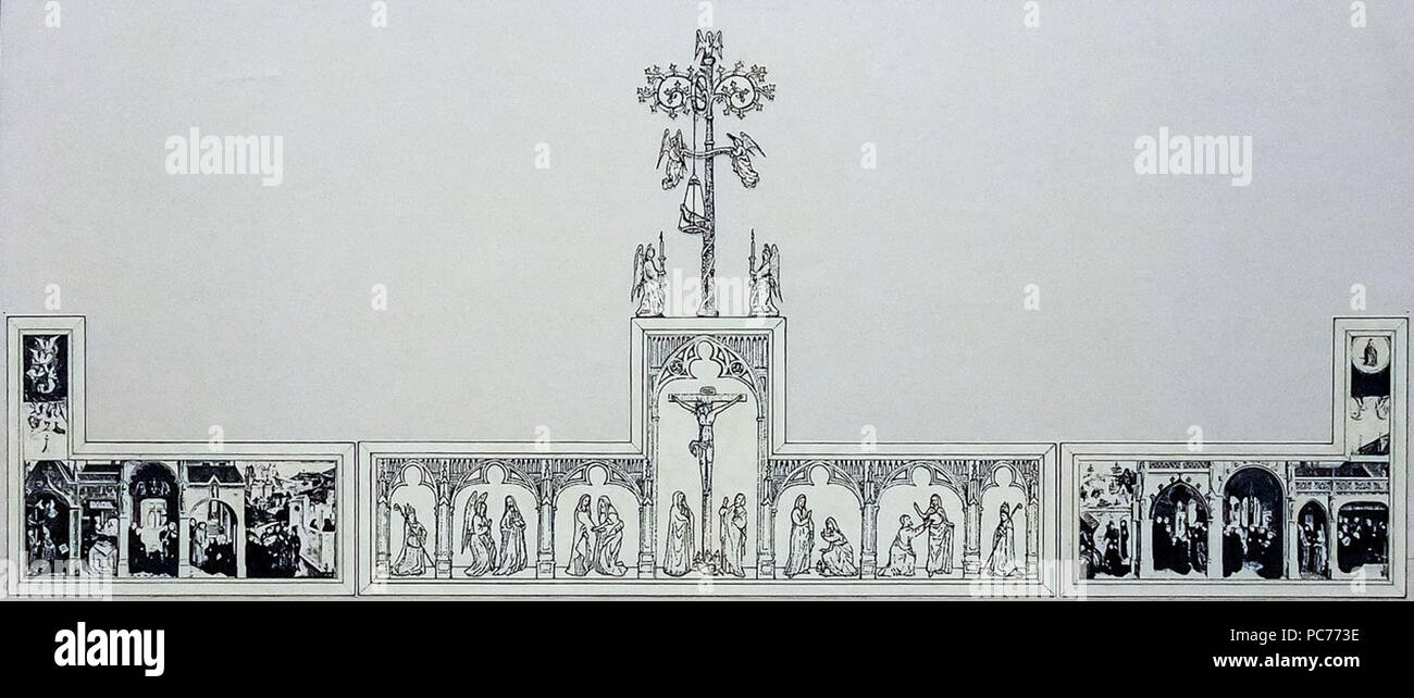 Simon Marmion: Omer-Retabel, Rekonstruktion Festtagsseite [1459] 559 ...