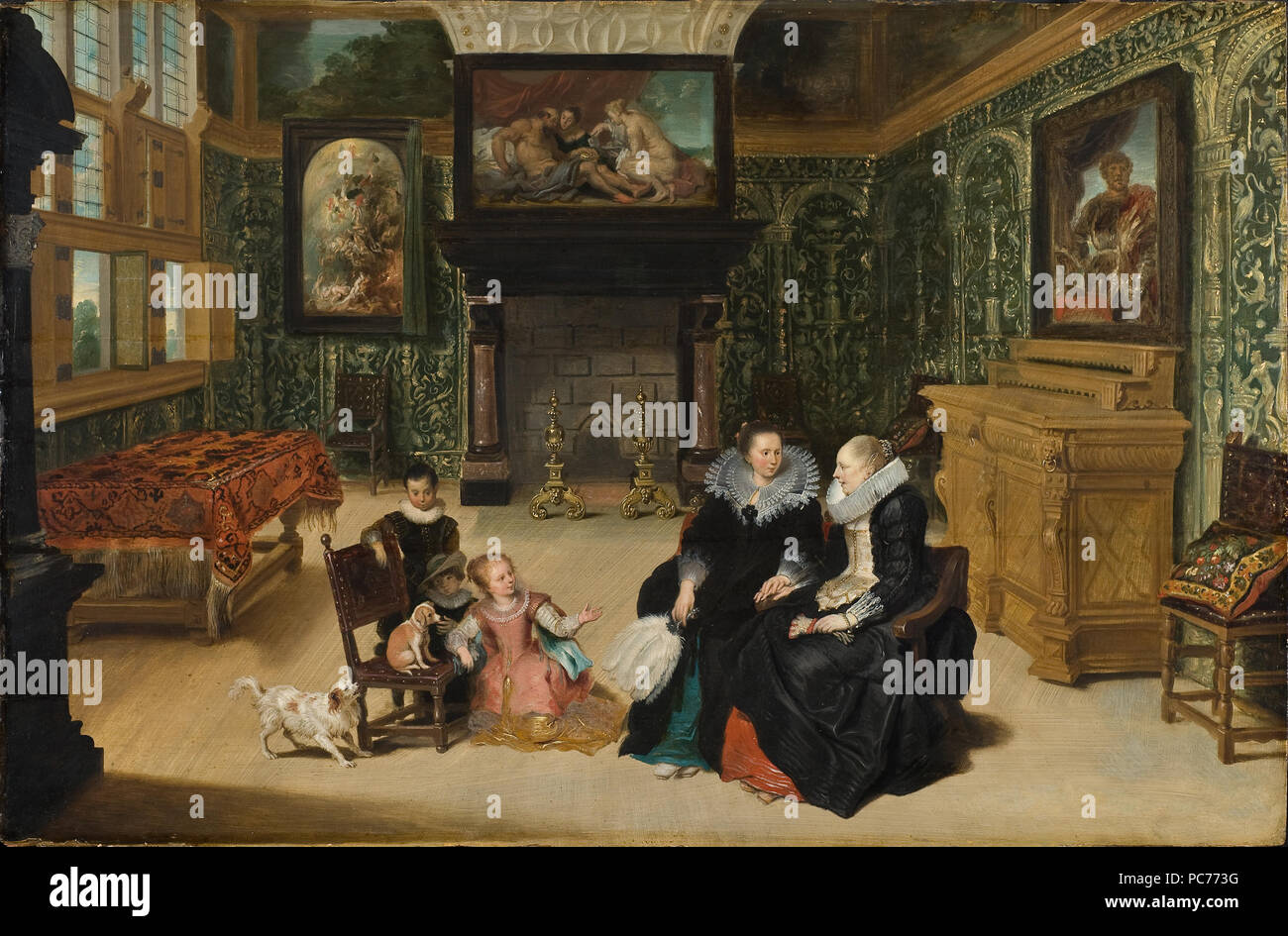 46 Interior, called Rubens' salon (Frans Francken II) - Nationalmuseum ...