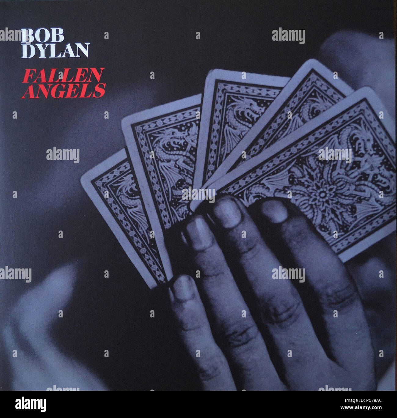 Bob Dylan - Fallen Angels - Vintage vinyl album cover Stock Photo - Alamy