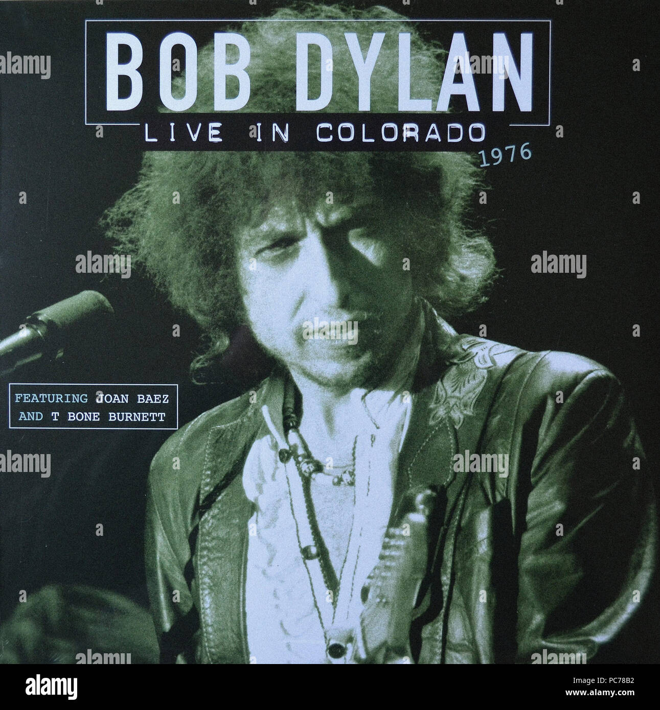 Bob Dylan - Live In Colorado 1976 - Vintage vinyl album cover Stock ...