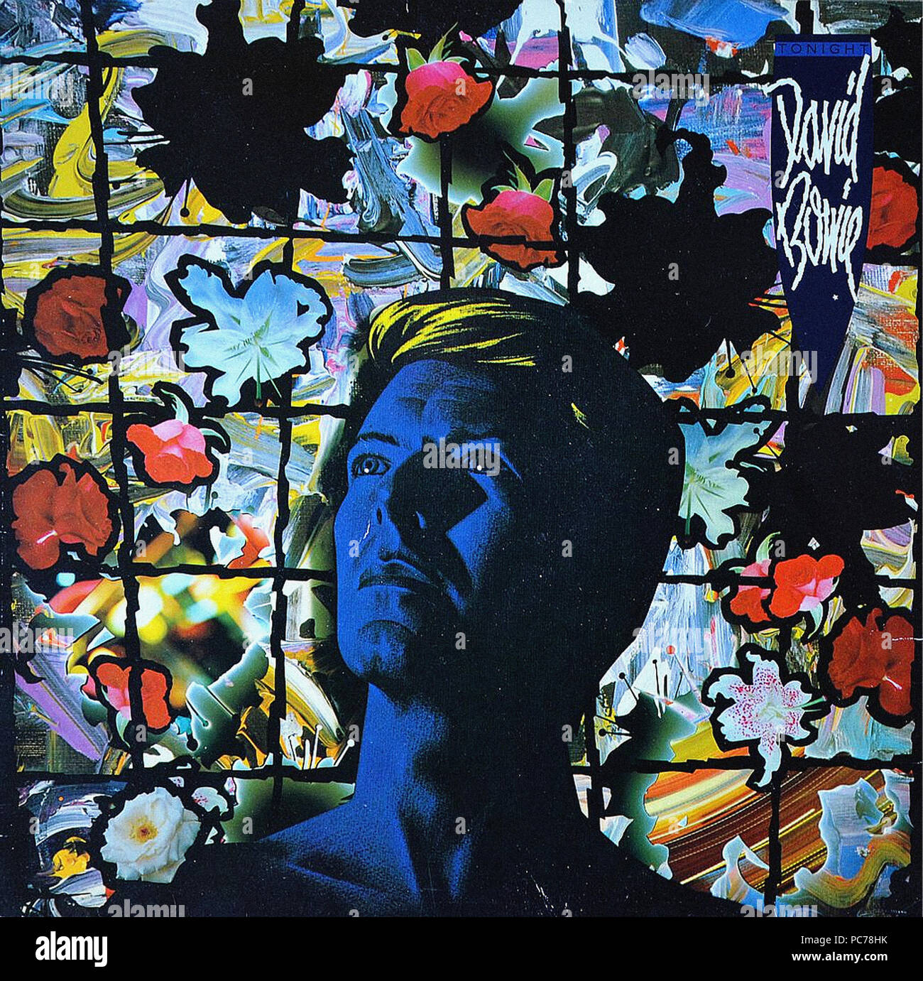 David Bowie - Tonight - Vintage vinyl album cover Stock Photo - Alamy