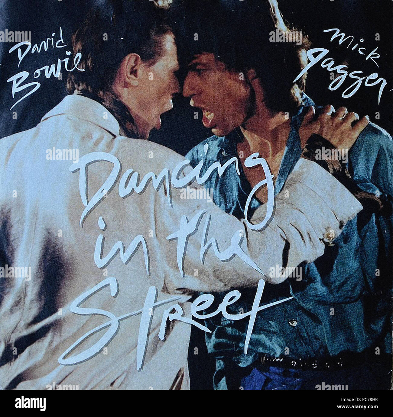 David Bowie & Mick Jagger - Vintage vinyl album cover Stock Photo - Alamy