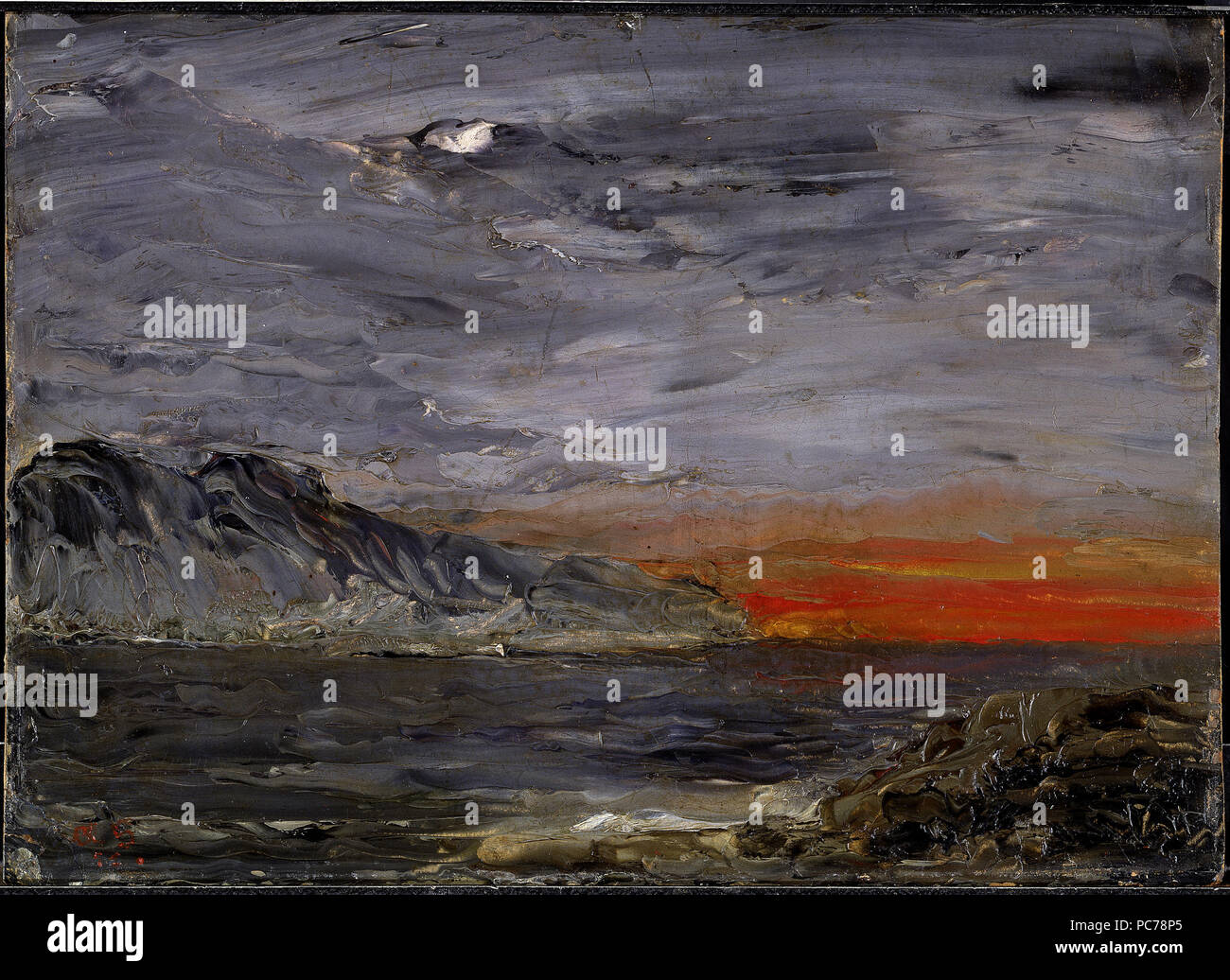 84 Sunset (August Strindberg) - Nationalmuseum - 23217 Stock Photo - Alamy