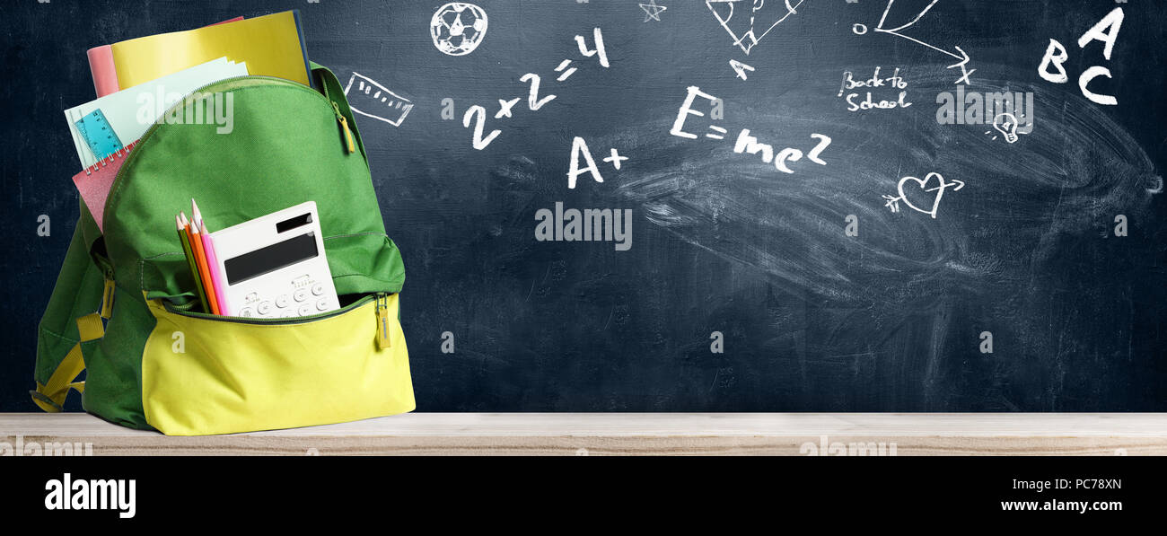 Back to school backpack Stock Photo - Alamy