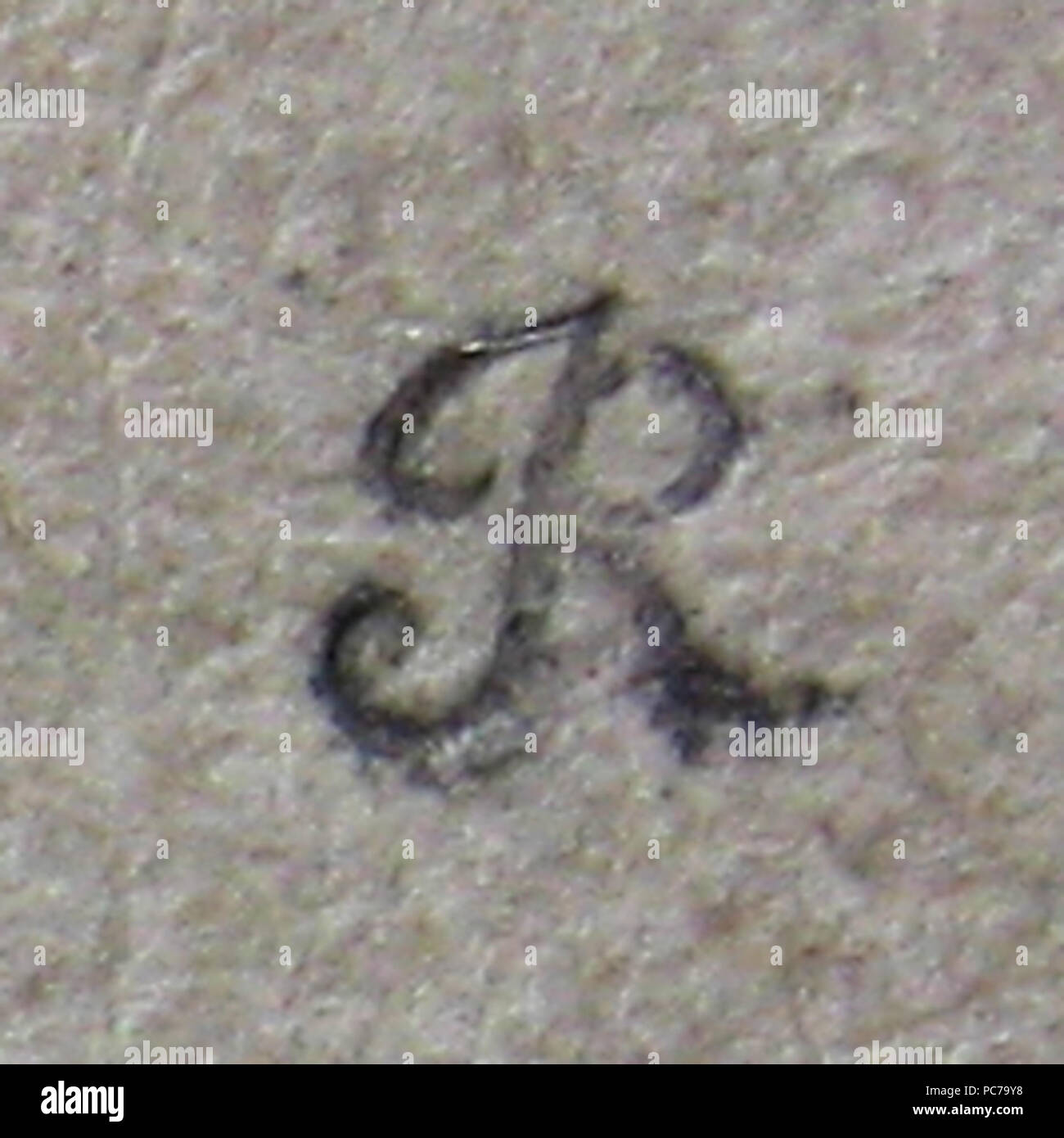 138 Collector mark for Jonathan Richardson Senior Stock Photo - Alamy