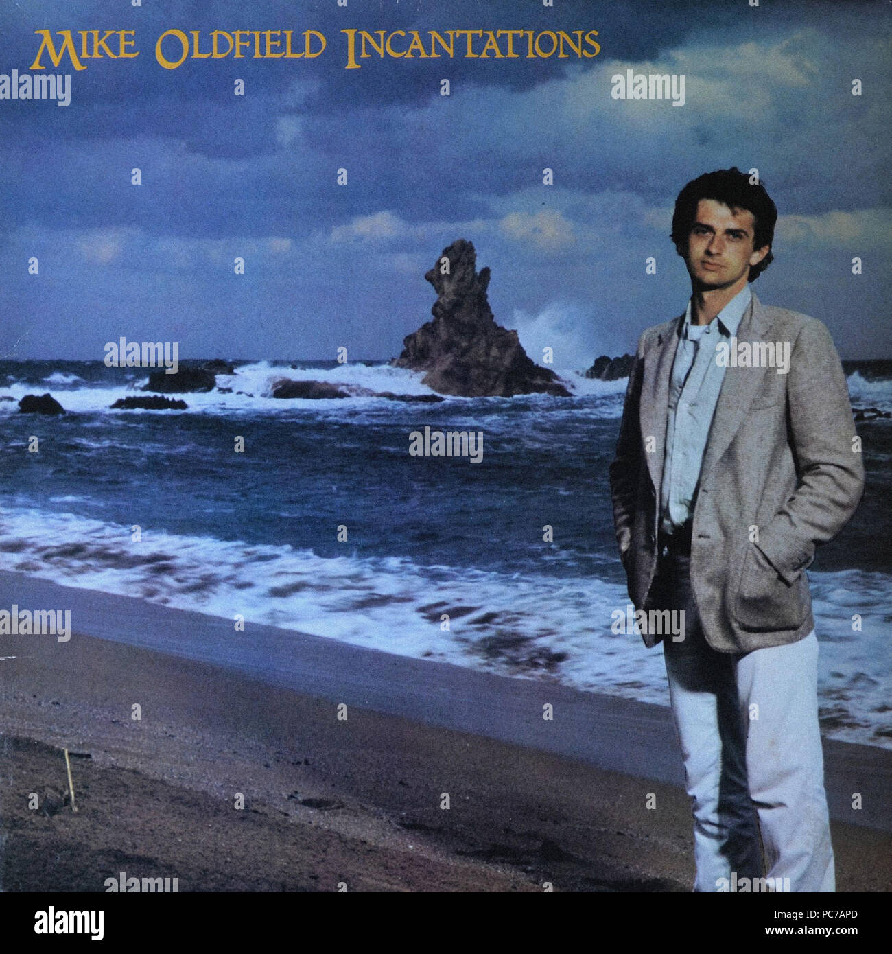 Mike Oldfield - Incantations - Vintage vinyl album cover Stock Photo ...