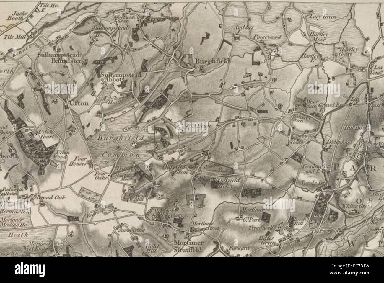 6 1817 ordnance survey map Stock Photo - Alamy