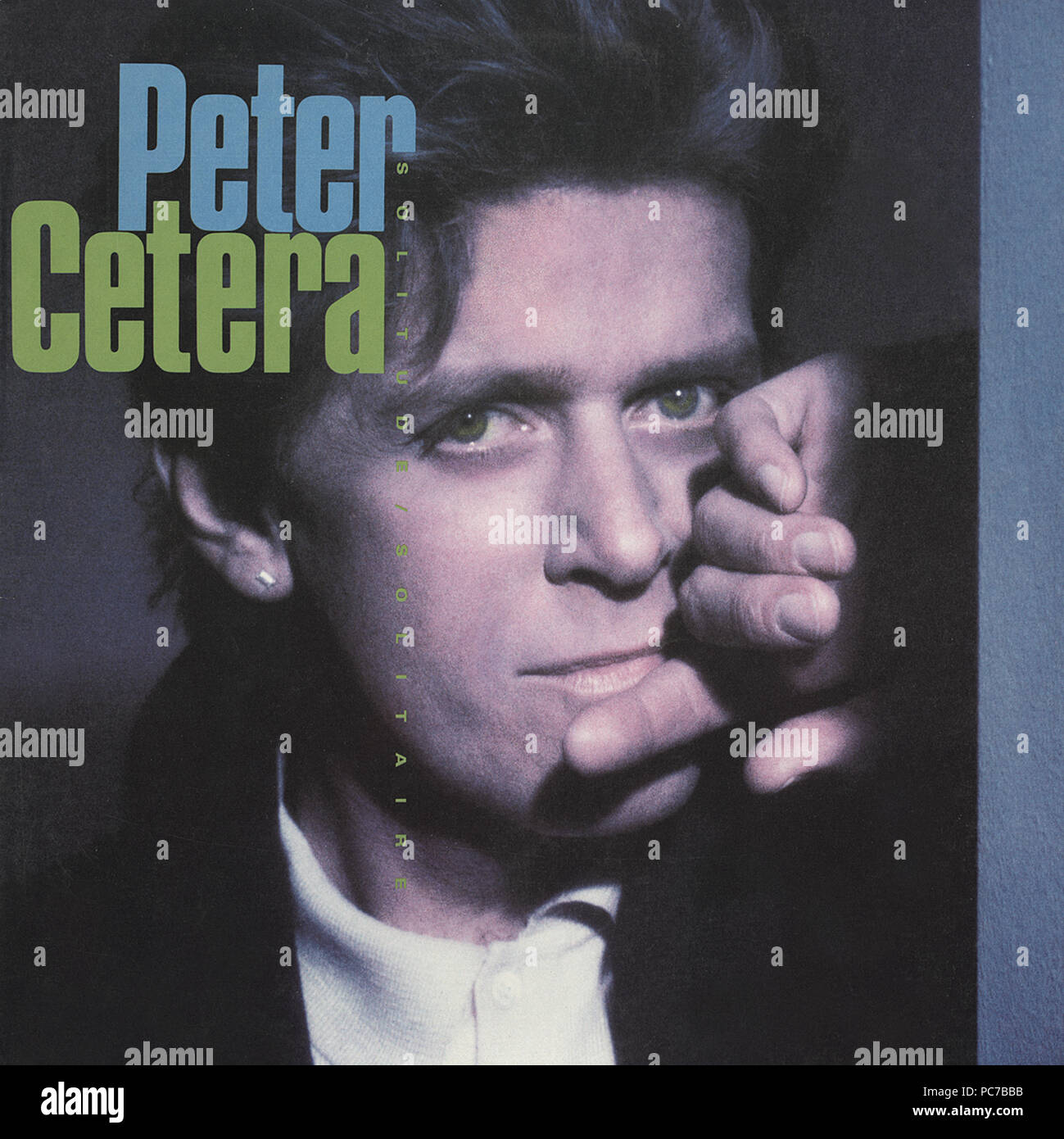 Peter Cetera - Solitude Solitaire - vintage vinyl cover album (Front Stock Photo - Alamy