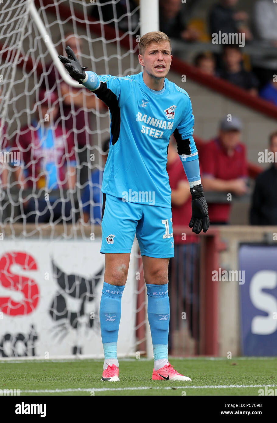 Scunthorpe United goalkeeper Rory Watson Stock Photo - Alamy