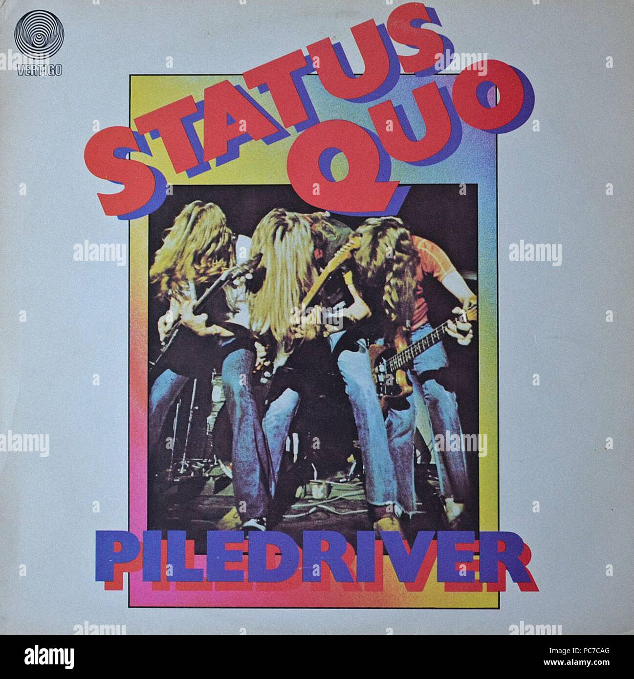 Status Quo - Piledriver - Vintage vinyl album cover Stock Photo - Alamy