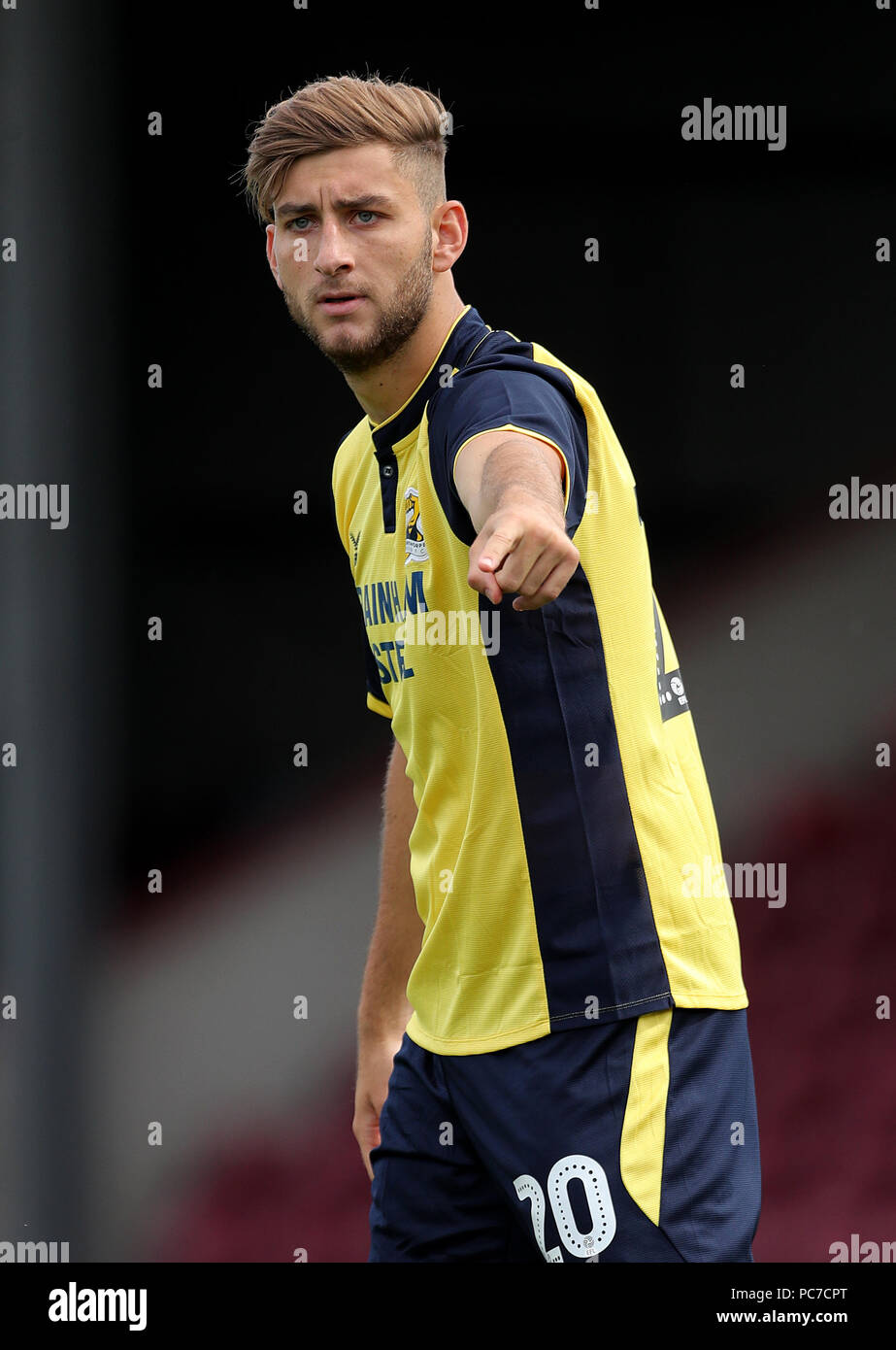Scunthorpe United's Charlie Goode Stock Photo - Alamy