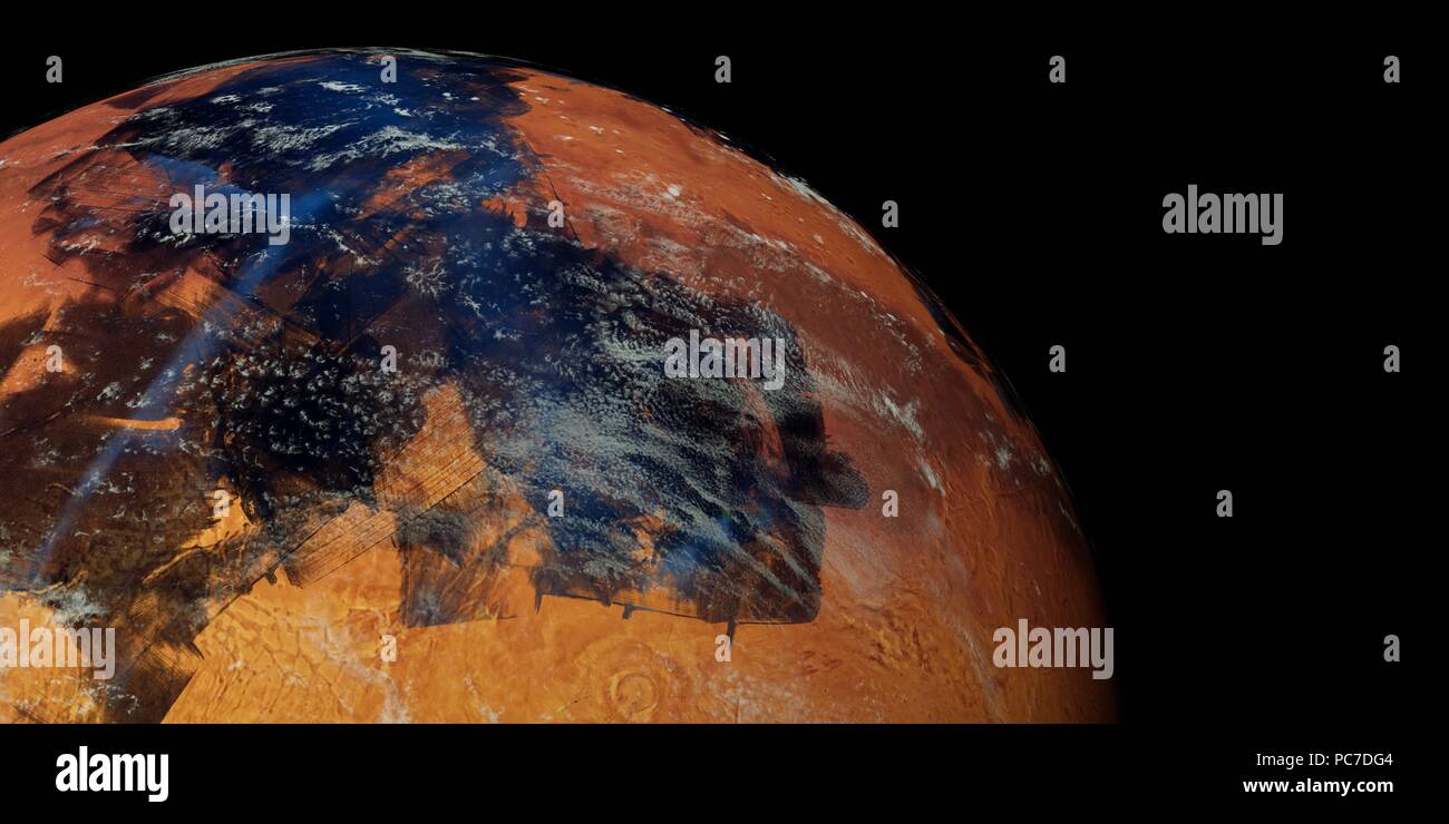 High Resolution Earth From Mars