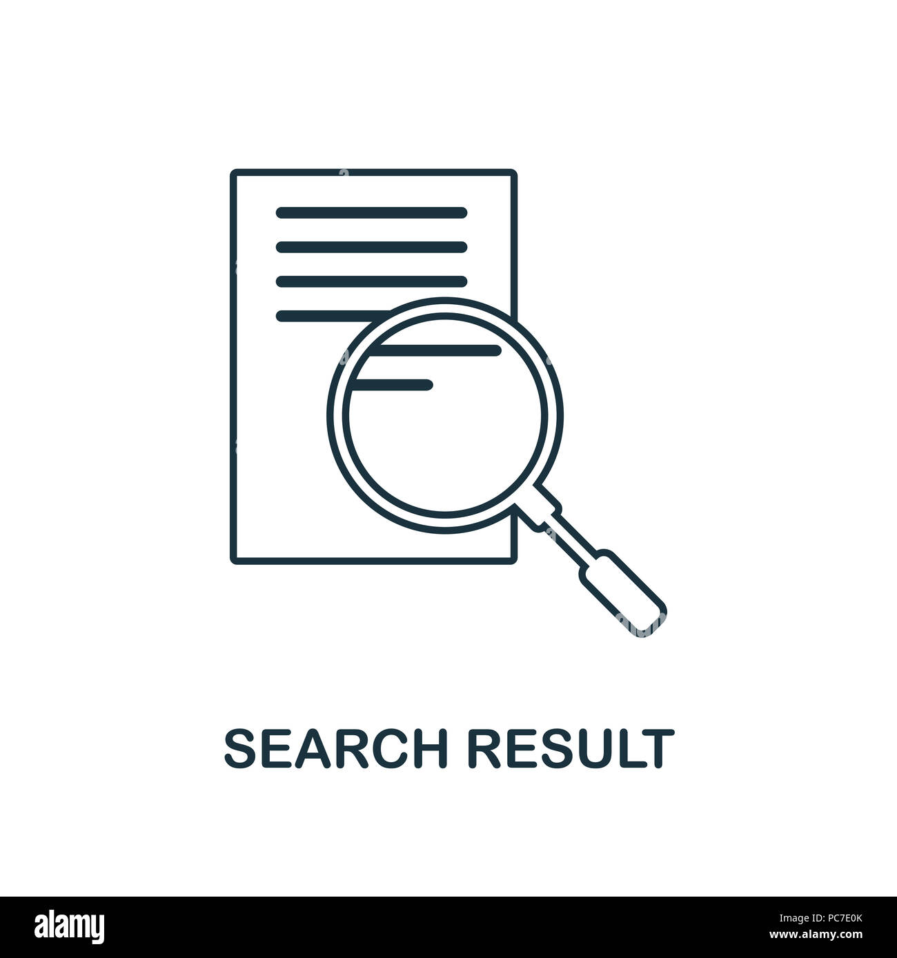 Search Result creative icon. Simple element illustration. Search Result ...