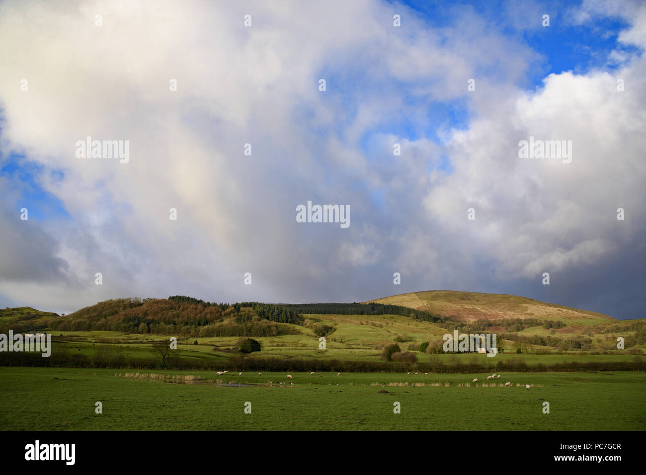 Shower clouds, Whitewell, Clitheroe, Lancashire Stock Photo - Alamy