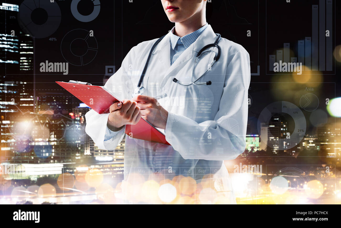 Concept of hard-working doctor Stock Photo - Alamy