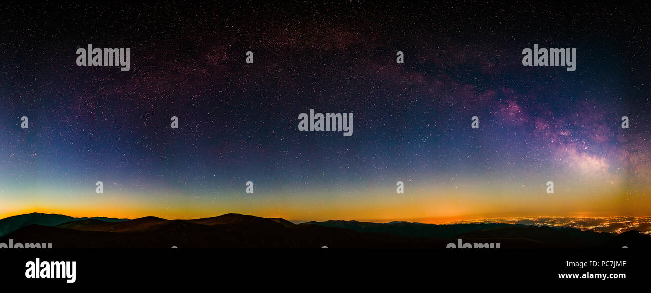 Night shot stars milky way over hi-res stock photography and images - Alamy