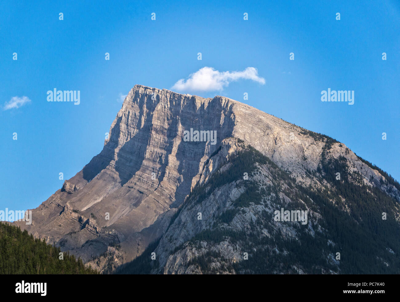 Rundle Mountain Banff National Park Alberta Canada Stock Photo - Alamy