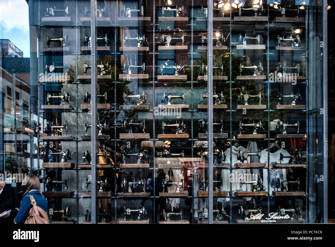 England Manchester, All Saints Window Display Stock Photo - Alamy