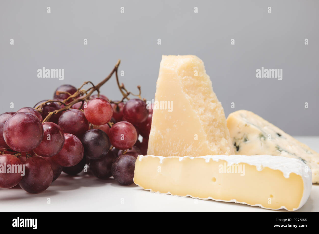 Three different types cheese on hi-res stock photography and images - Alamy