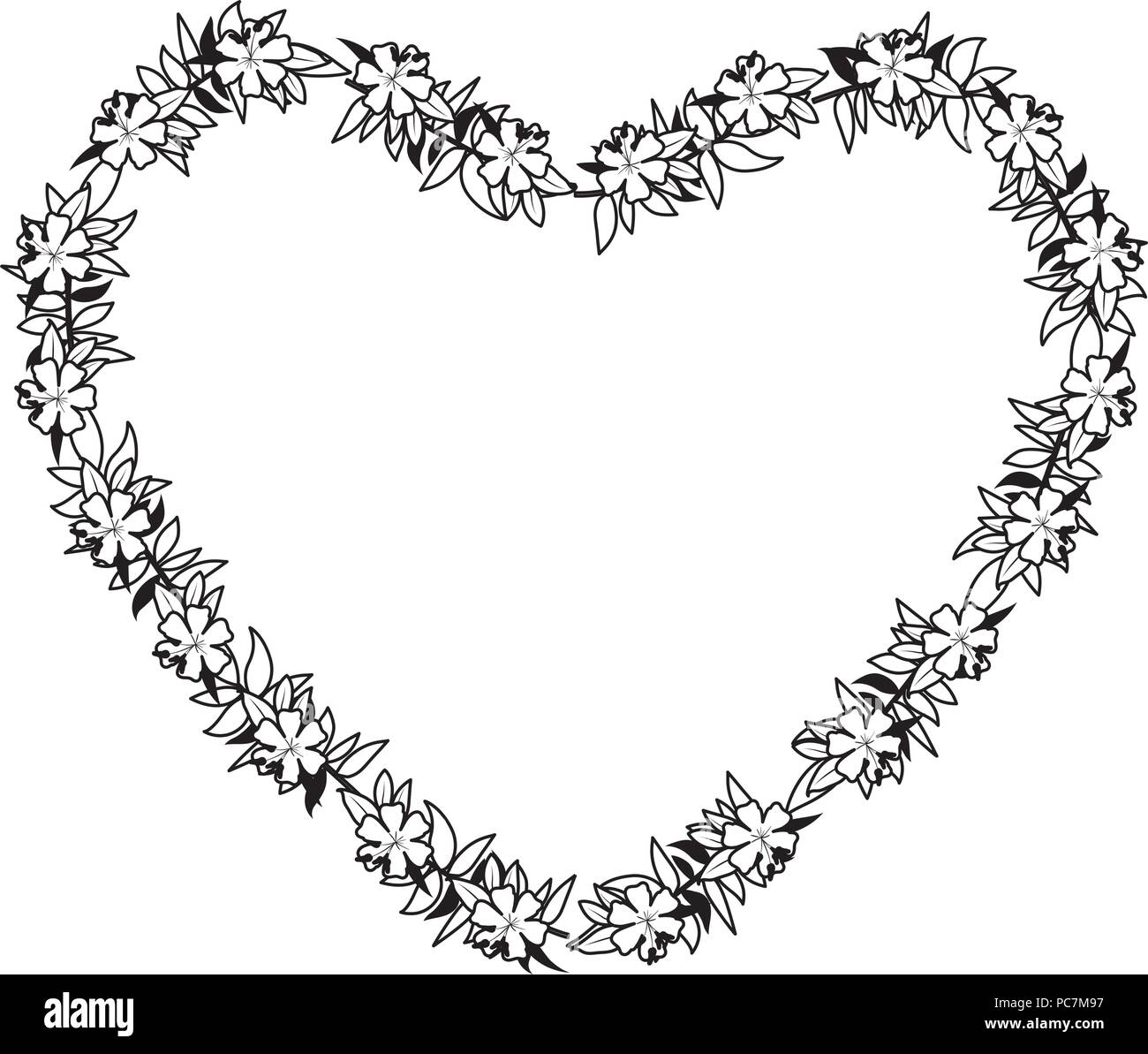 Heart shaped garden Black and White Stock Photos & Images - Alamy