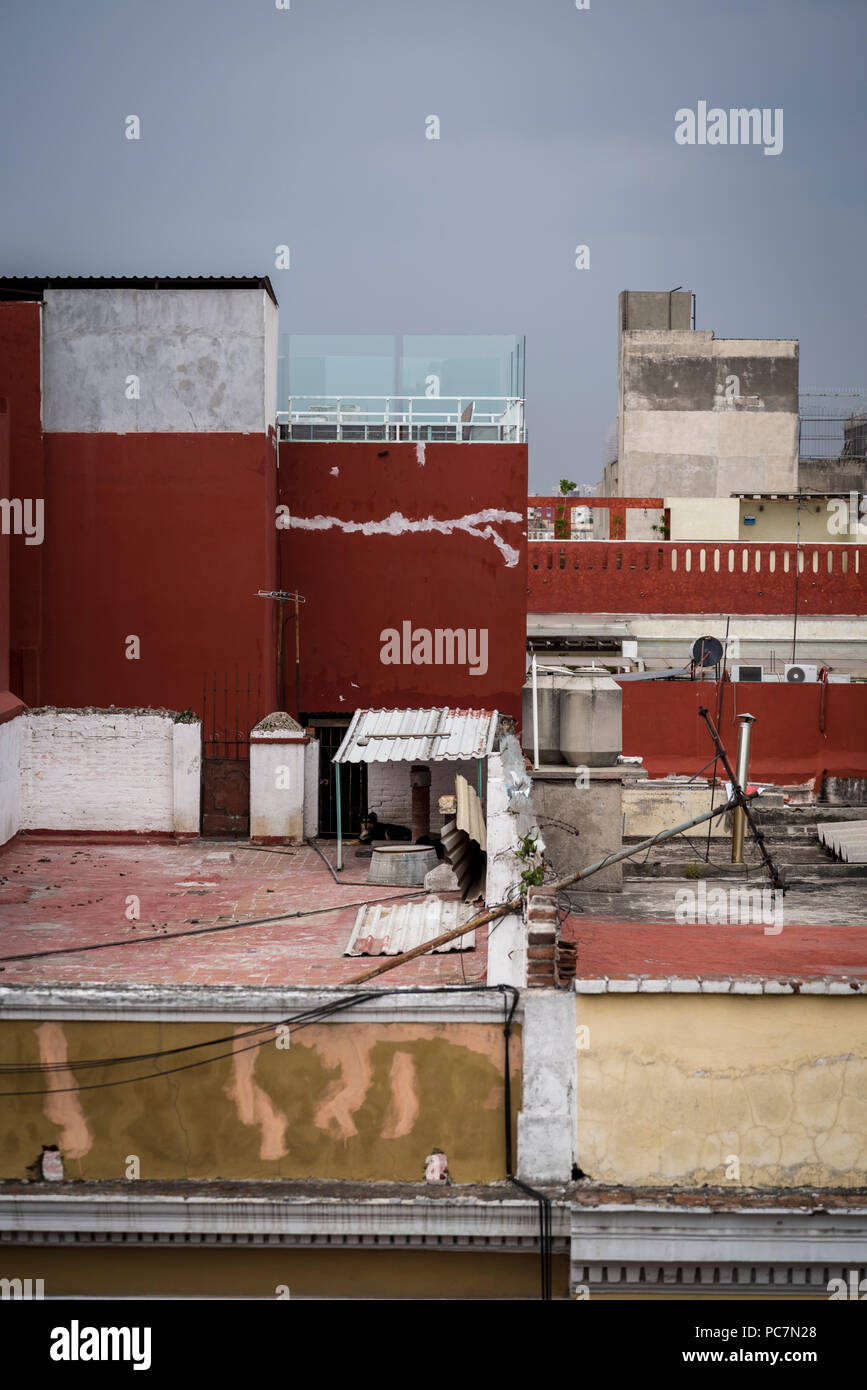 Roof top architecture, Puebla, Mexico Stock Photo - Alamy