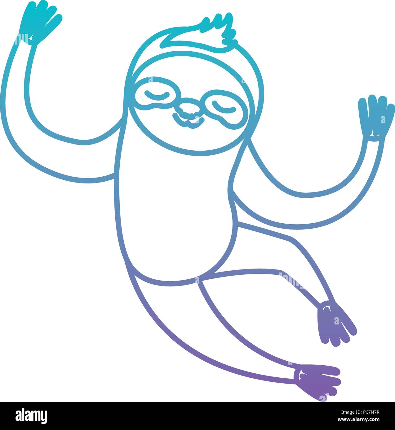 wild sloth animal icon Stock Vector Image & Art - Alamy
