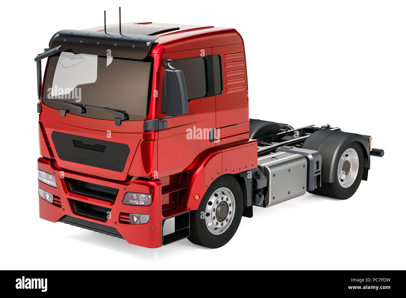 Truck, 3D rendering isolated on white background Stock Photo - Alamy