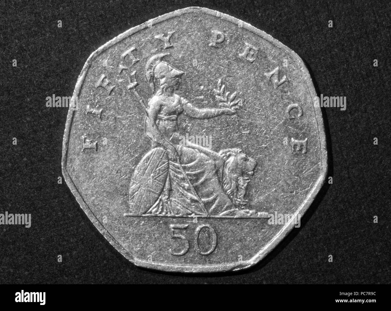 Queen elizabeth ii fifty pence coin hi-res stock photography and images ...