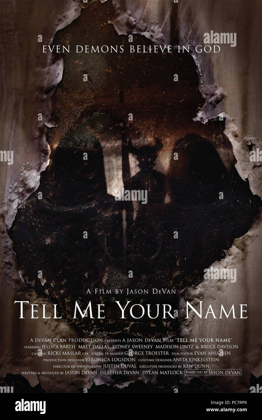 ALONG CAME THE DEVIL, (aka TELL ME YOUR NAME), poster, 2018. © Gravitas ... ALONG CAME THE DEVIL, (aka TELL ME YOUR NAME), poster, 2018. © Gravitas ...