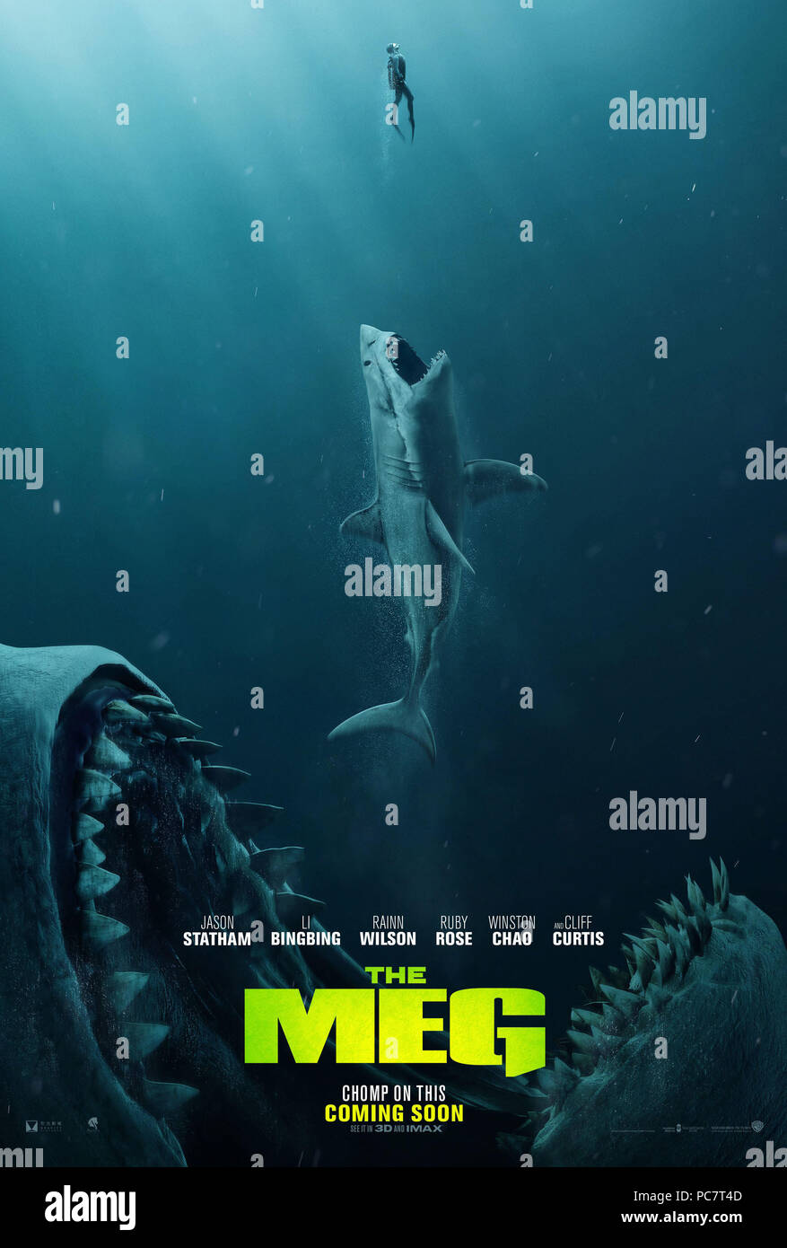 THE MEG, US advance poster, 2018. © Warner Bros. /Courtesy Everett ...