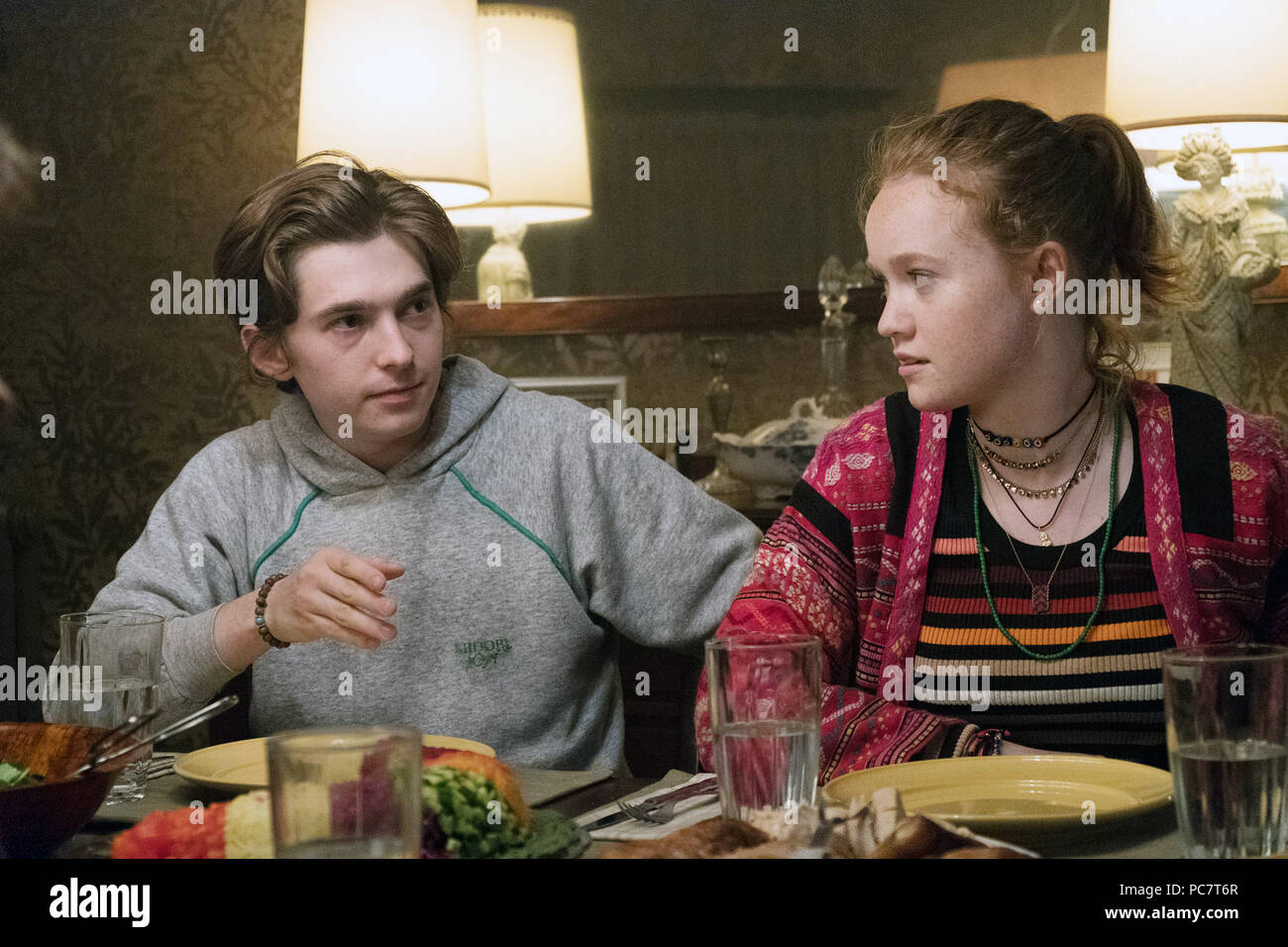PUZZLE, from left: Austin Abrams, Liv Hewson, 2018. ph: Linda Kallerus ...