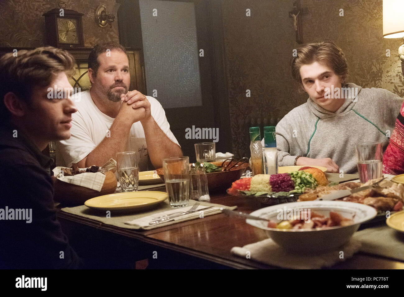 PUZZLE, from left: Bubba Weiler, David Denman, Austin Abrams, 2018. ph ...